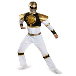 White Ranger Classic Muscle Adult - Disguise